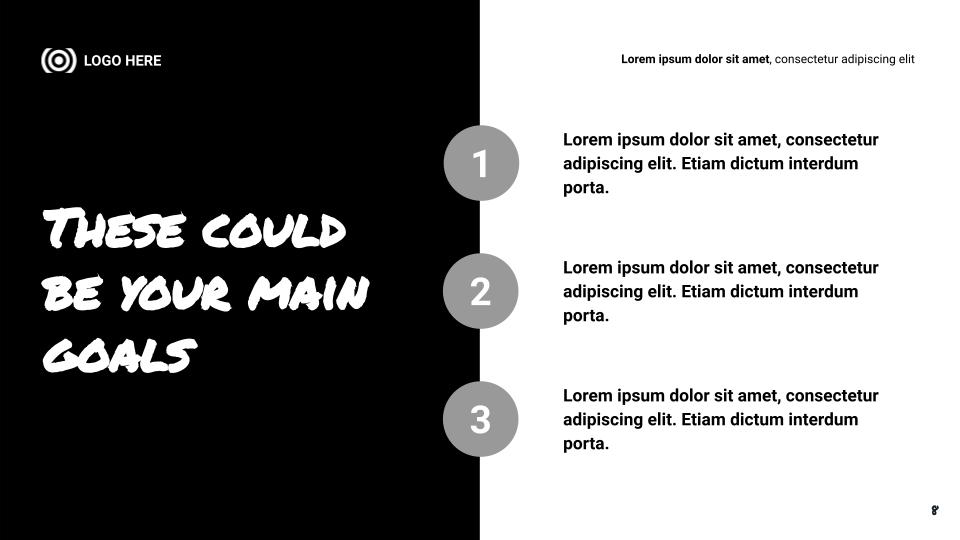 Google Slides Gray and Black Theme - SlidesCorner