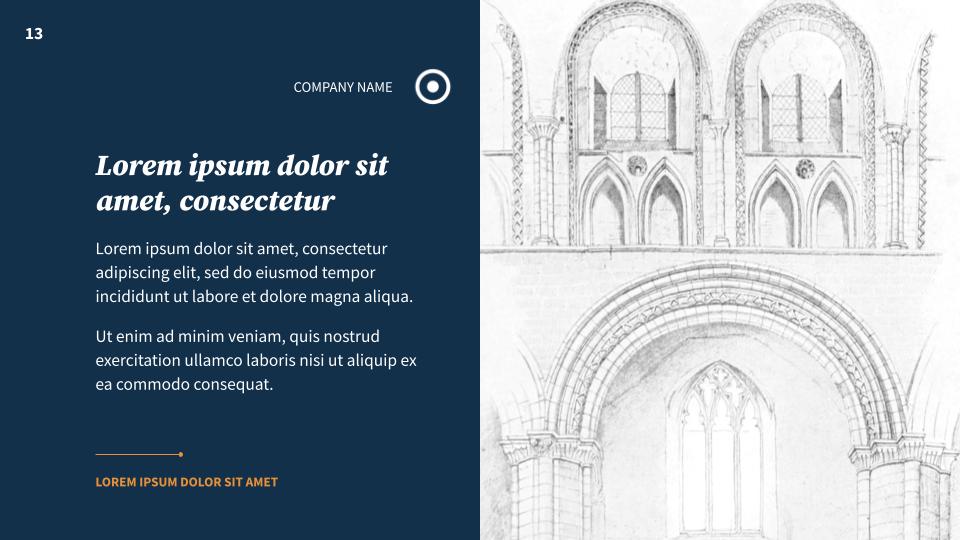 Google Slides Aesthetic Blue Orange Theme - SlidesCorner