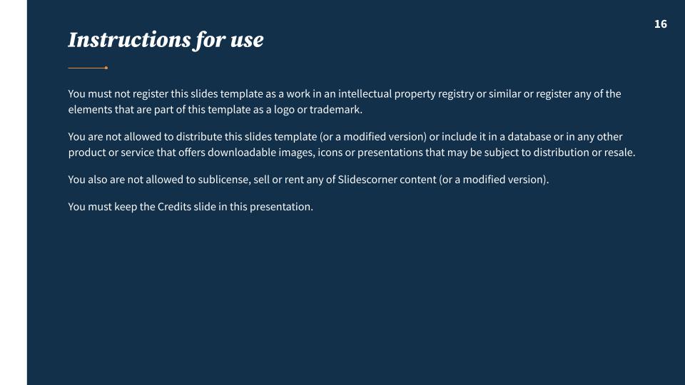 Google Slides Aesthetic Blue Orange Theme - SlidesCorner