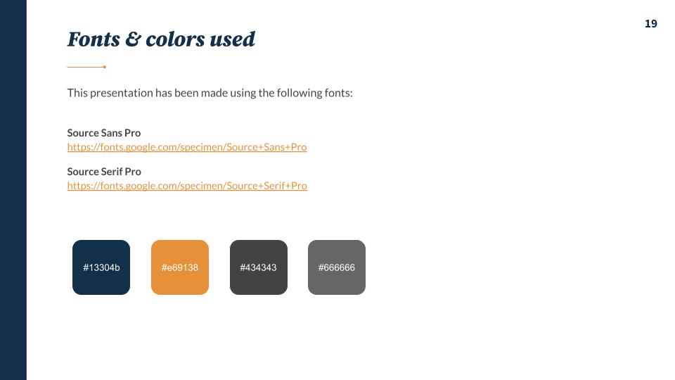 Google Slides Aesthetic Blue Orange Theme - SlidesCorner