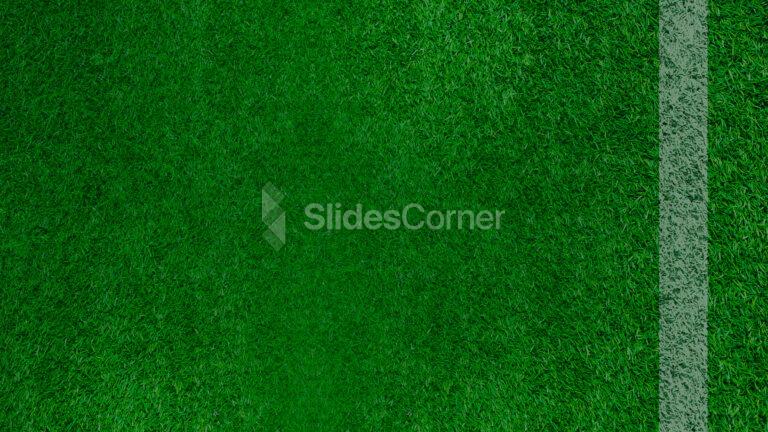 Football Field Grass Background for Powerpoint PPT Slides - SlidesCorner