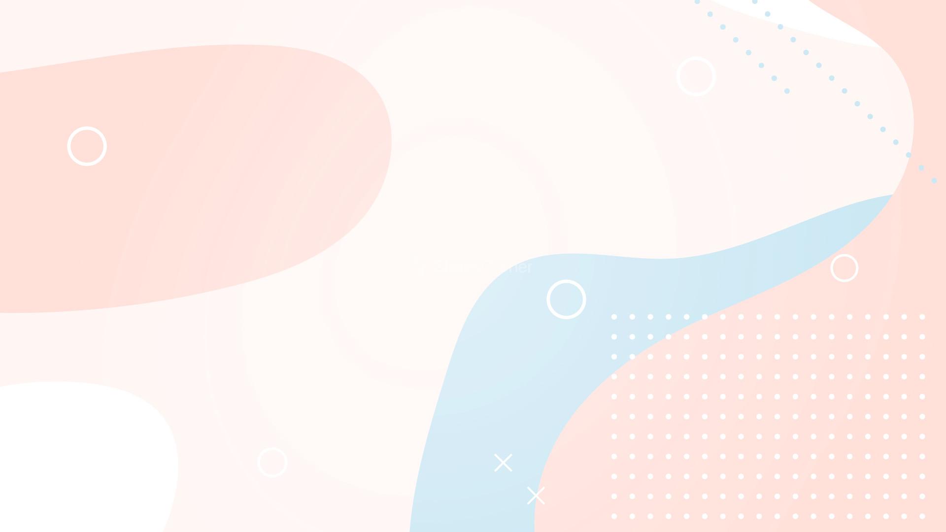Pastel Pink & Blue Shapes Free PPT Background