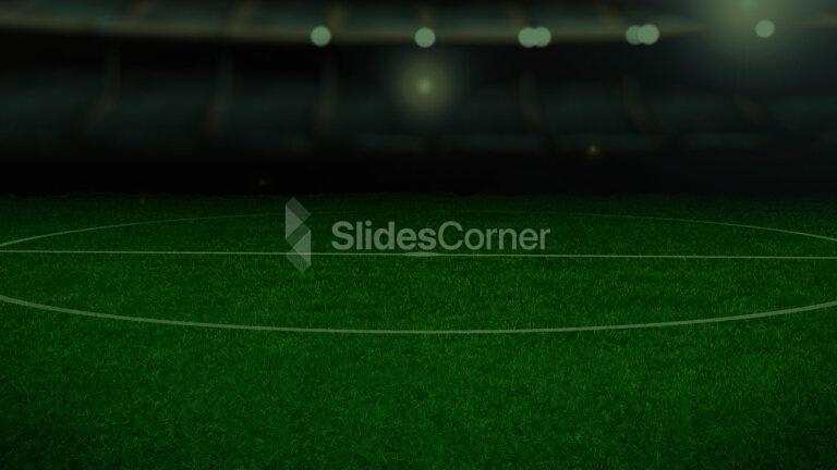 Soccer Field Free PPT Background
