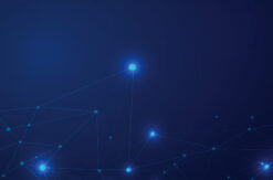 Technology Background with Nodes for PPT PowerPoint and Google Slides - SlidesCorner