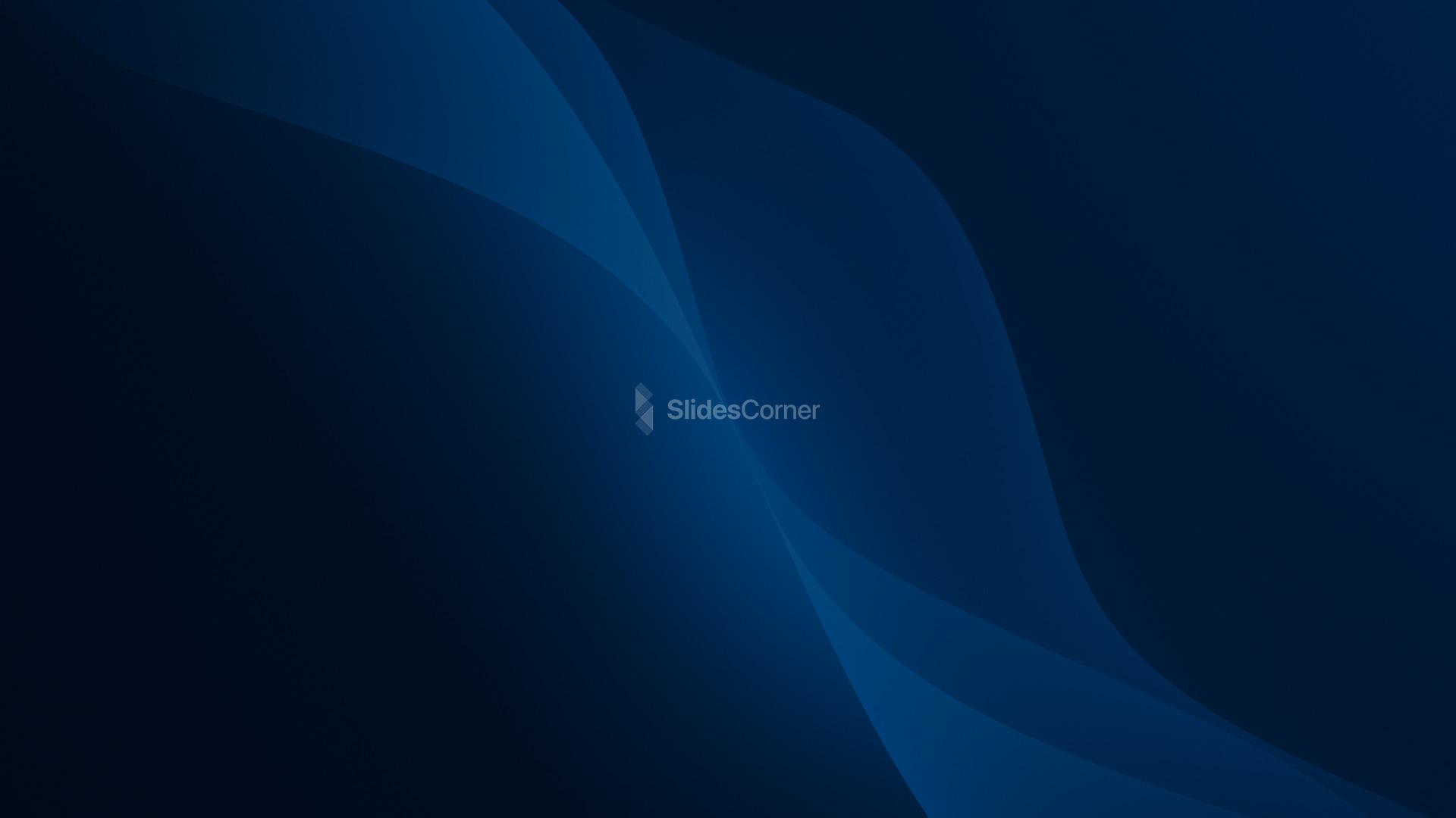 Blue Wave Shapes Free PPT Background