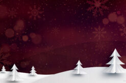 Christmas Snow & Trees Free PPT Background - SlidesCorner