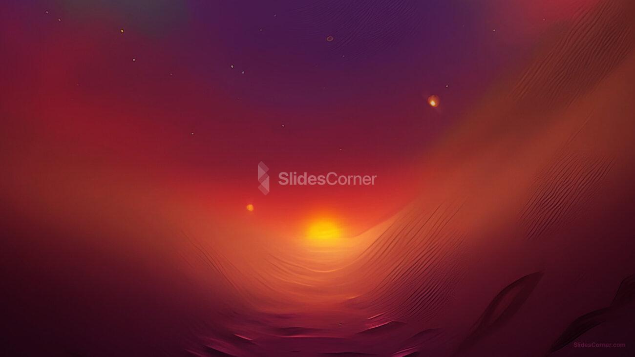 Aesthetic Light Purple Background with Flowers for PowerPoint and ...