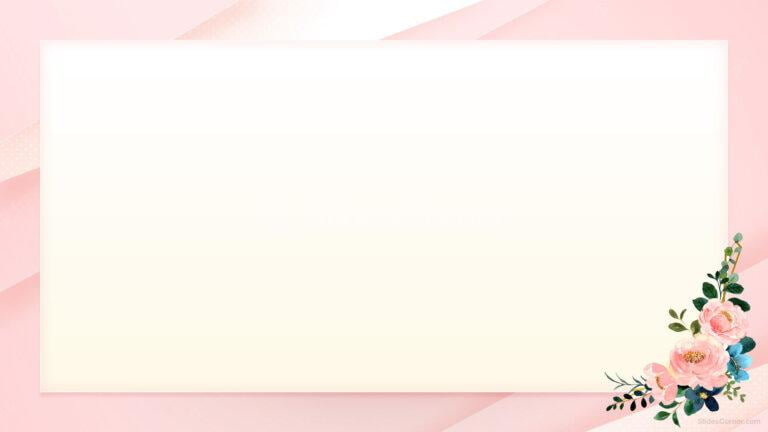 Aesthetic Flower Background Free for PPT & Google Slides - SlidesCorner