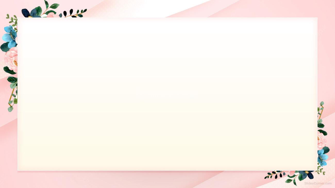 Aesthetic Flower Background Free for PPT & Google Slides - SlidesCorner