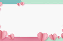 Valentine's Aesthetic Backgrounds with Pink Hearts — SlidesCorner