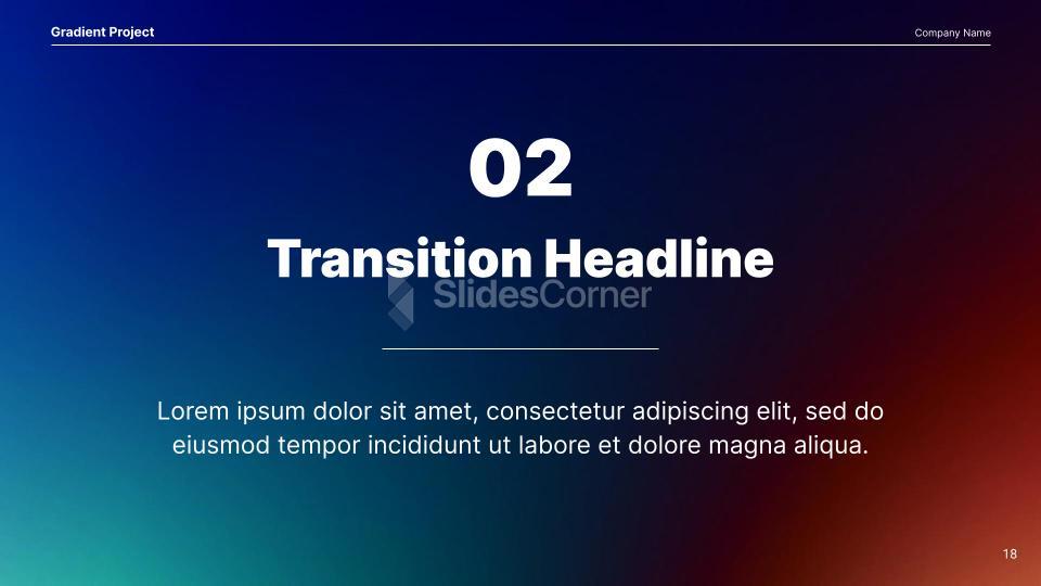 Dark Gradient Template For PPT & Google Slides - SlidesCorner