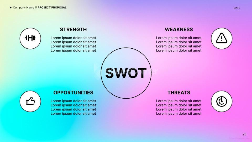 Project Proposal Colorful PPT Template - SlidesCorner