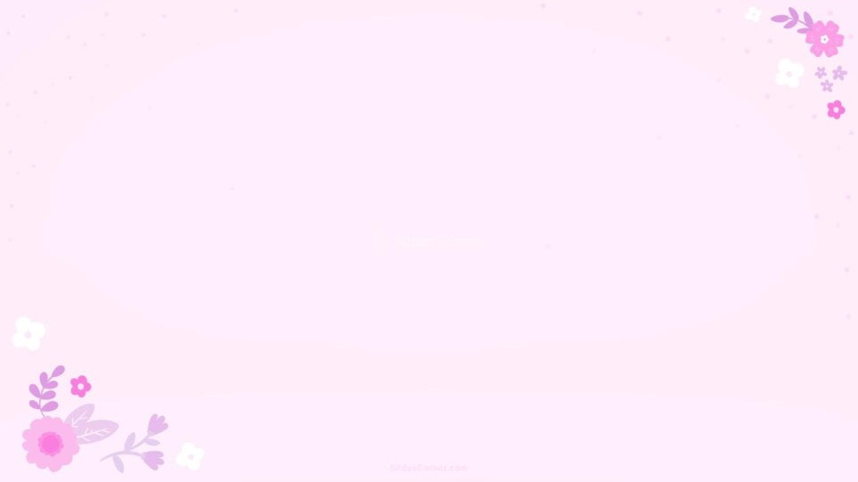 Spring Colorful Flowers PPT Background - SlidesCorner