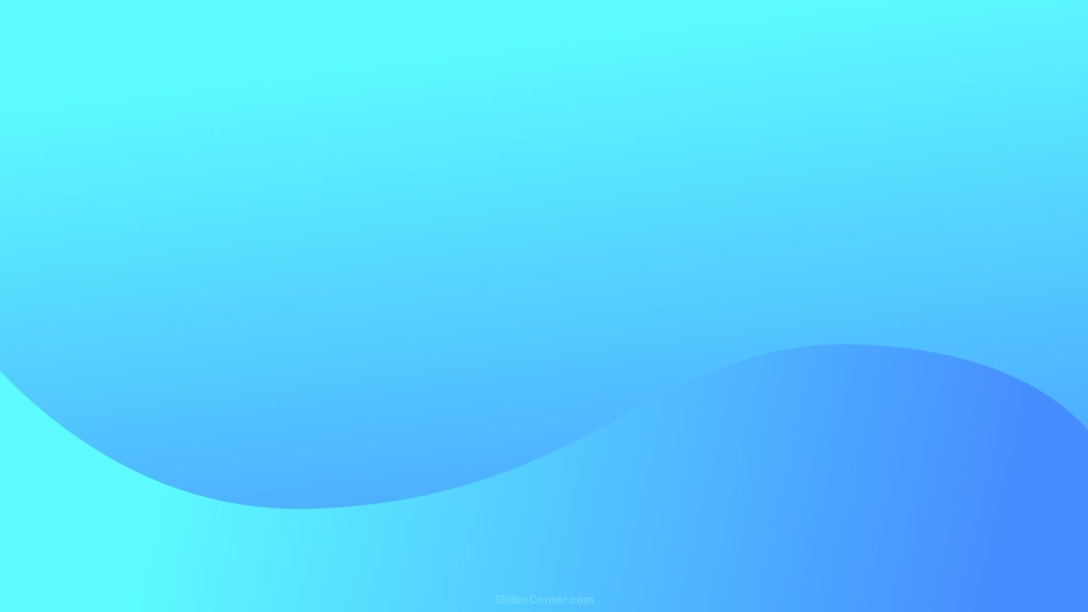 Gradient Wave in Blue Tones PPT Background