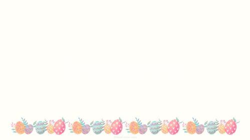Easter Eggs and Flowers PPT Background · SlidesCorner.com