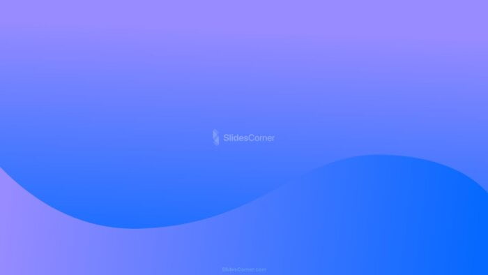 Gradient Wave in Blue Tones PPT Background - SlidesCorner