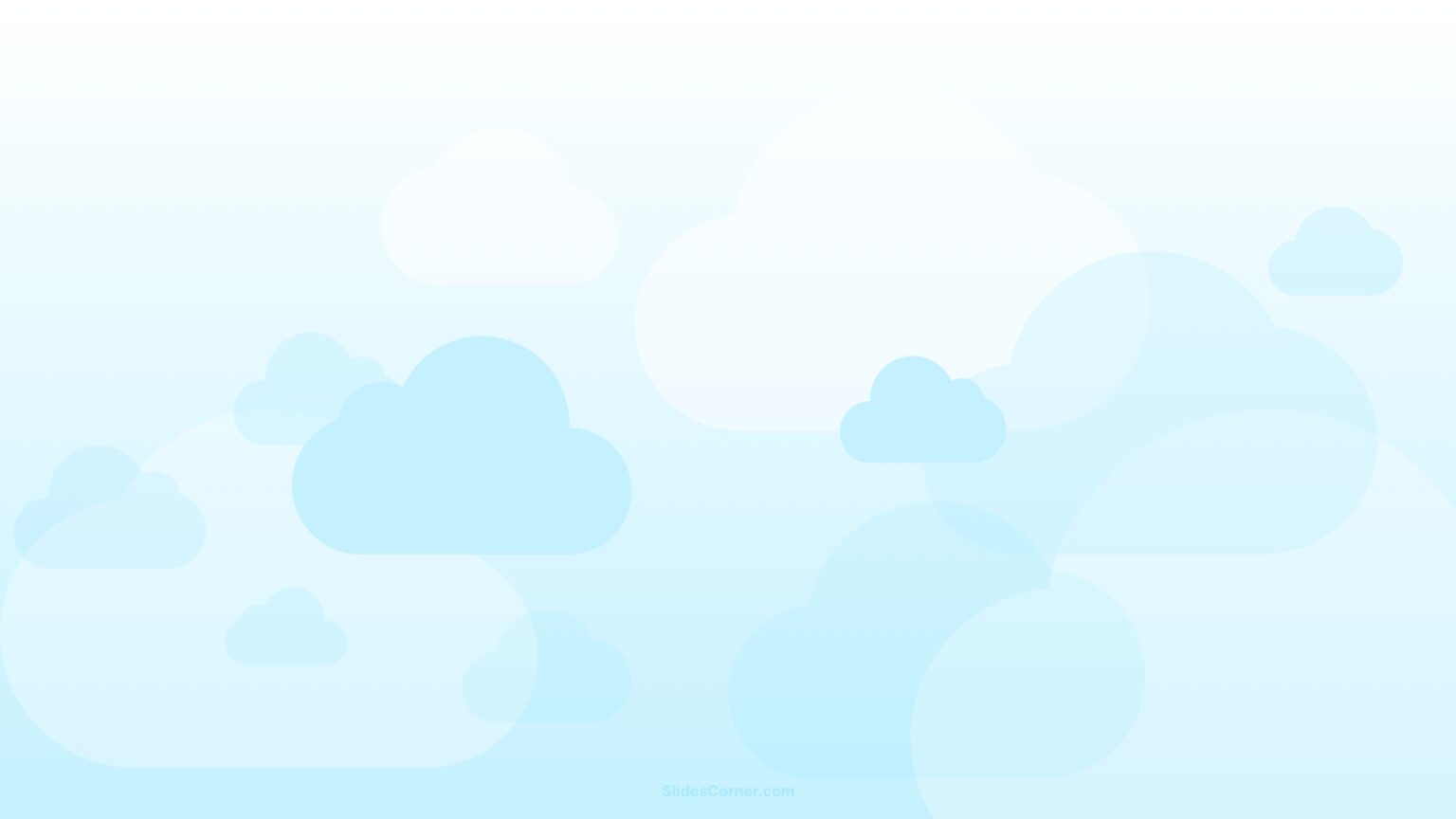 Sky Blue Clouds Background for PPT & Google Slides