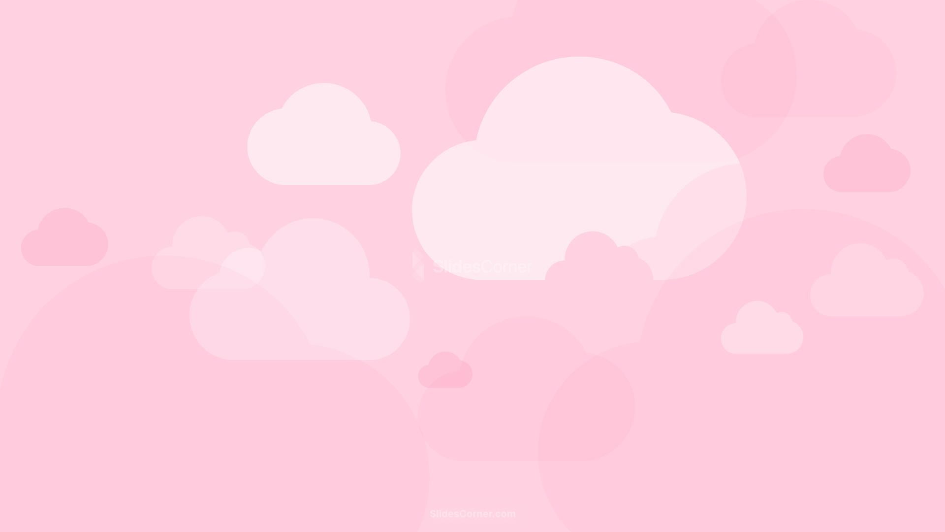 Pink Clouds Pastel Background for PPT & Google Slides
