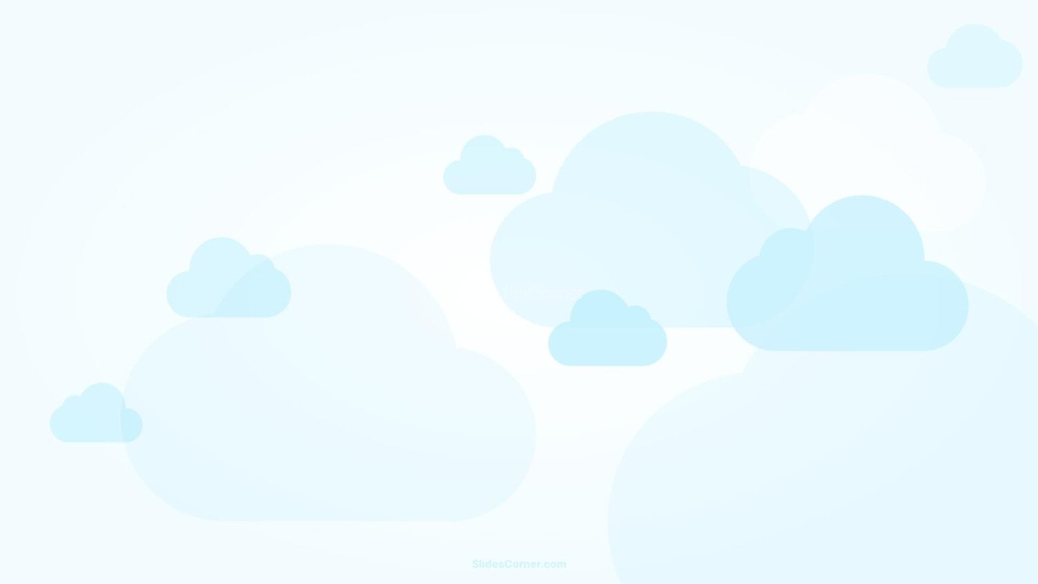 Sky Blue Clouds Background for PPT & Google Slides - SlidesCorner
