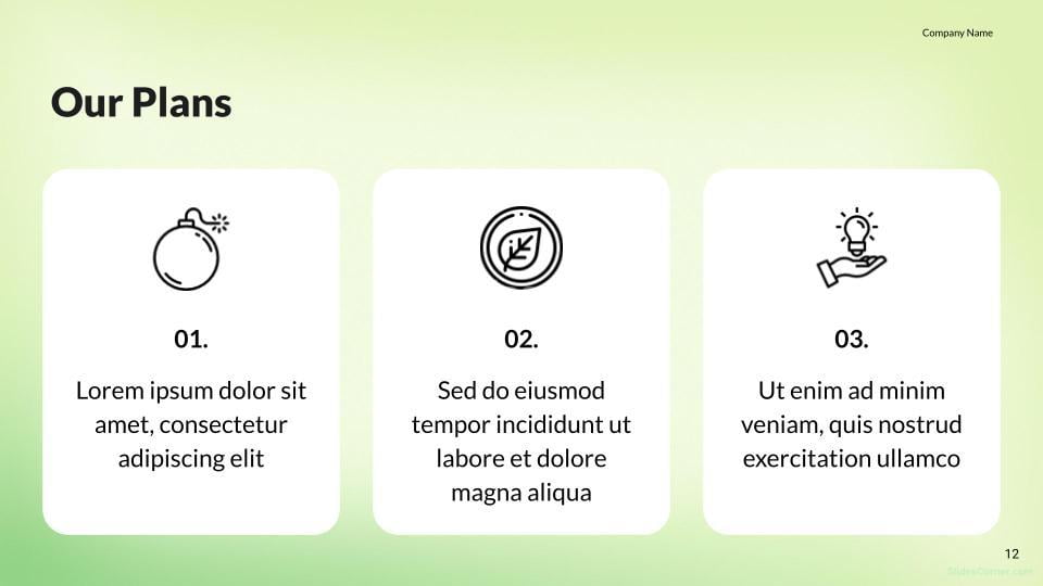 Clean Pastel Green Professional PPT PowerPoint Template — SlidesCorner