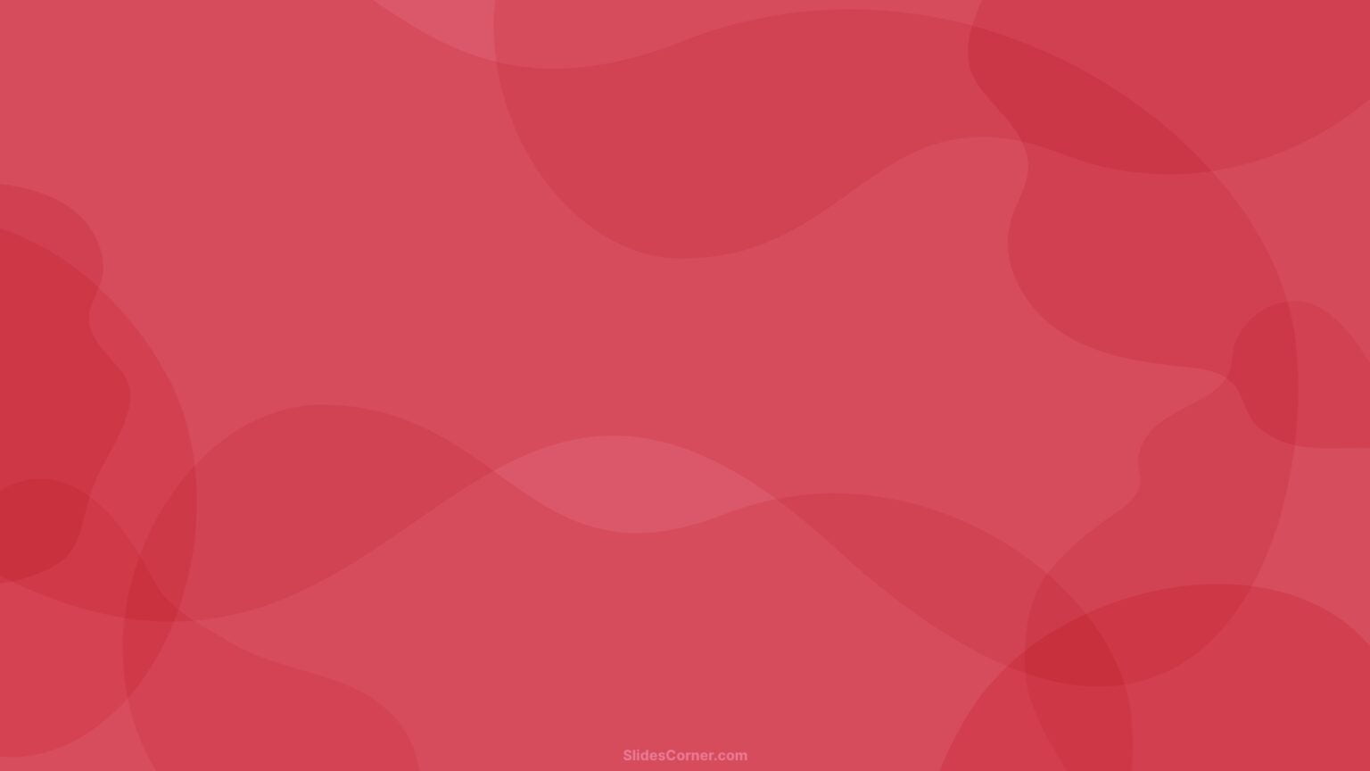 Red Pastel Plain Organic Shapes PowerPoint Background Aesthetic