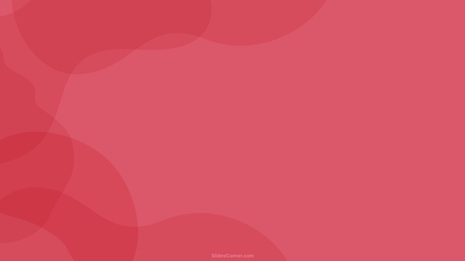 Red Pastel Plain Organic Shapes PowerPoint Background Aesthetic