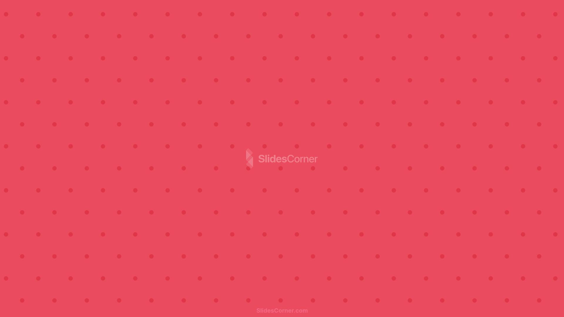 Red Pastel Plain Polka Dots PowerPoint Background Aesthetic