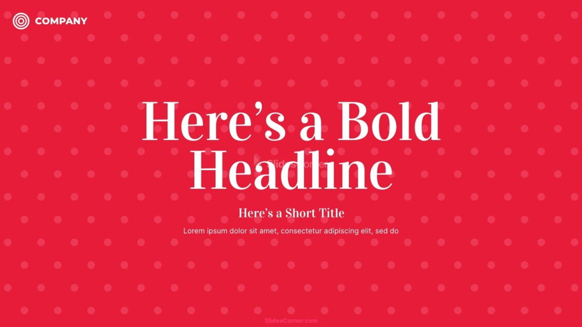 Red Pastel Plain Polka Dots PowerPoint Background Aesthetic - SlidesCorner