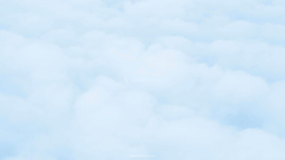 Sky Blue Clouds Background for PPT & Google Slides - SlidesCorner