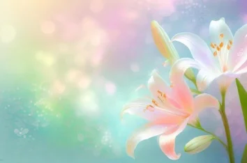 Powerpoint Background Spring with Stunning Lily Flowers - SlidesCorner