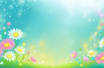 Powerpoint Background Spring with Vibrant Colorful Daisies - SlidesCorner
