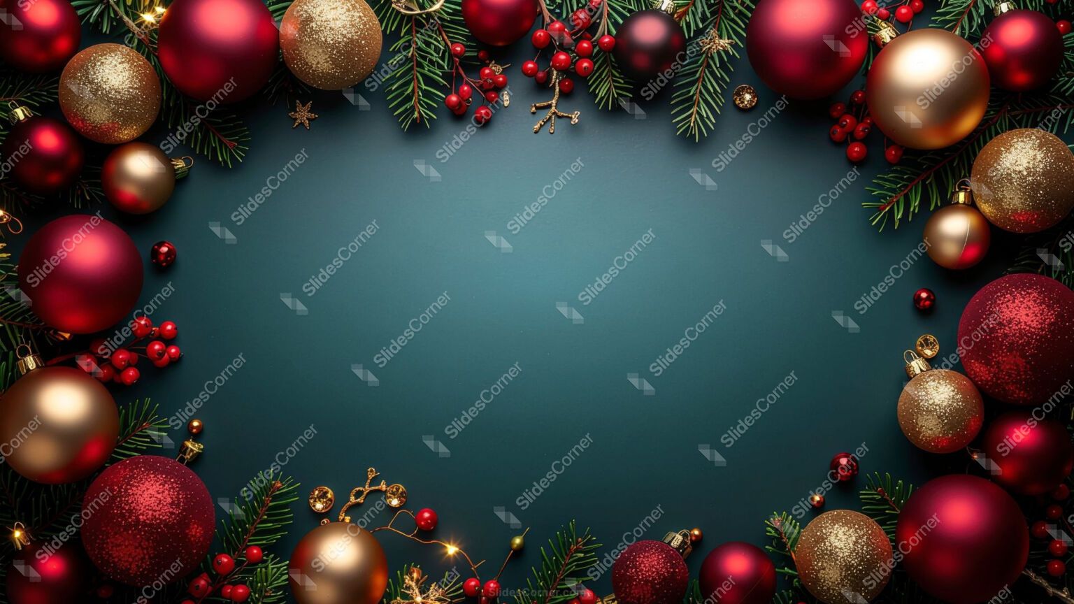 Christmas Decorations Background for PowerPoint Presentations or ...