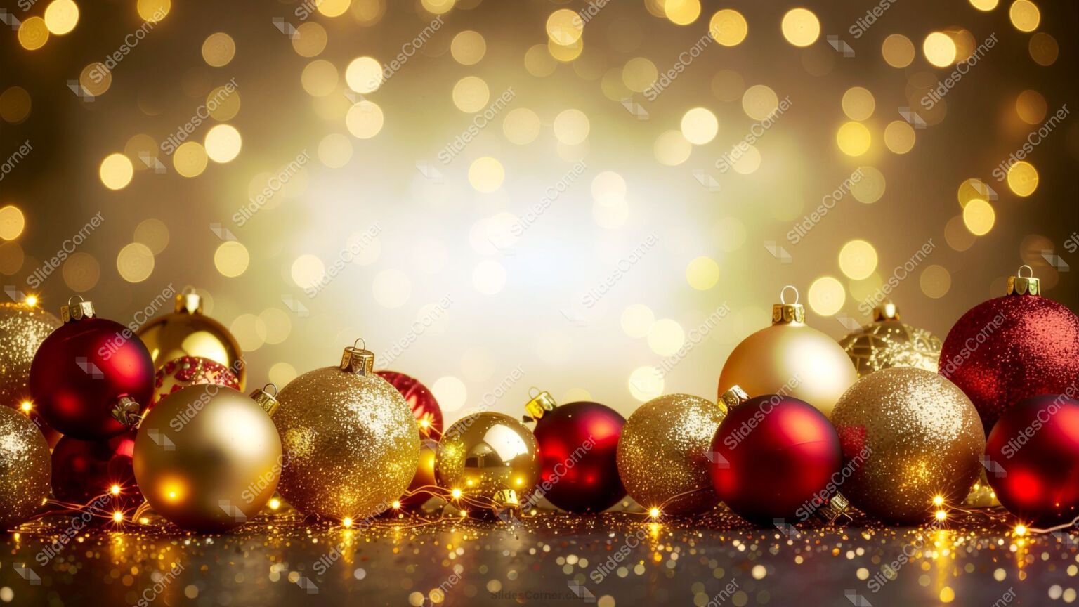 Christmas Decorations Background for PowerPoint Presentations or ...