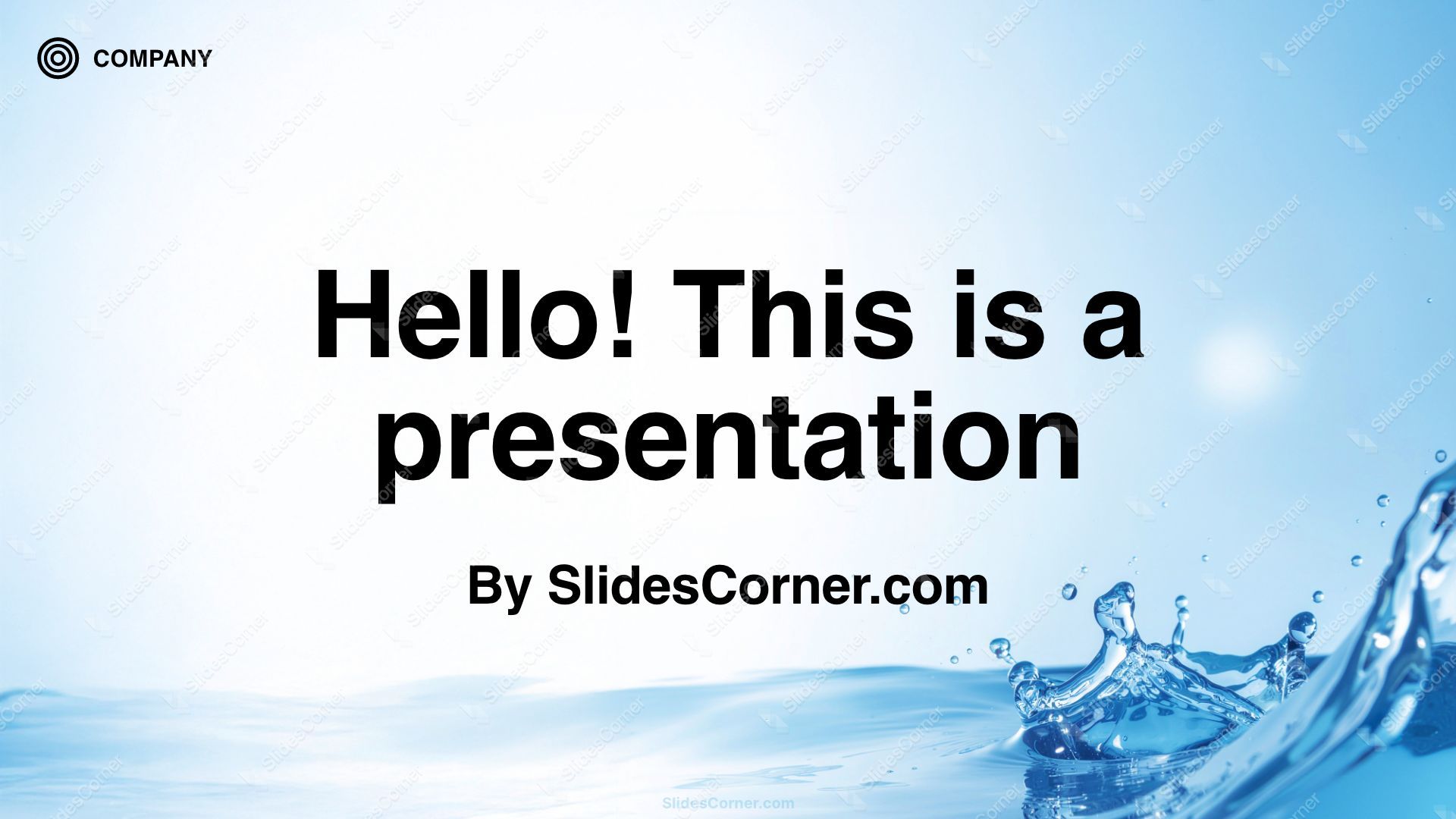 Simple Clear Water Background for PPT Slides – Free Crystal Blue ...